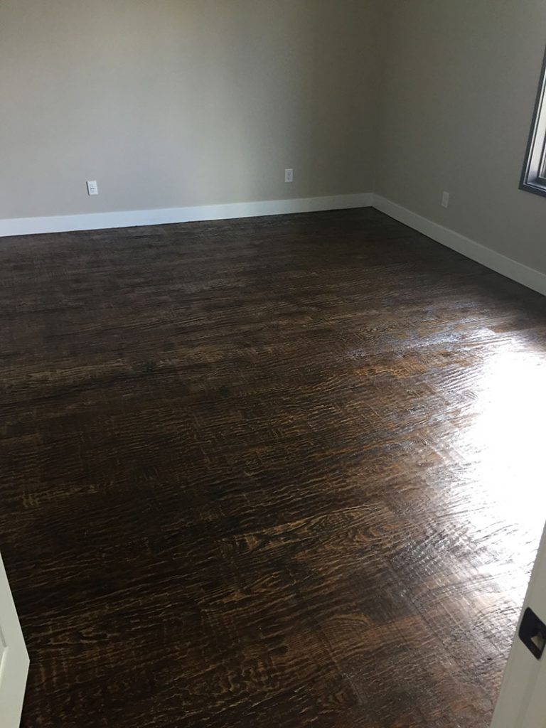 New Red Oak Hand Scrap Installation