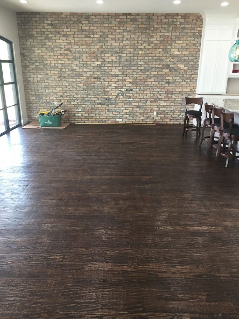 New Red Oak Hand Scrap Installation